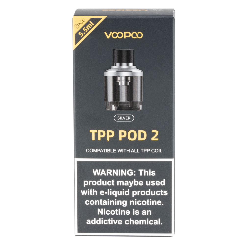 VooPoo TPP 2 Pod Cartridge 2pk, tpp pod 2, tpp coils, tpp 2 pod tank