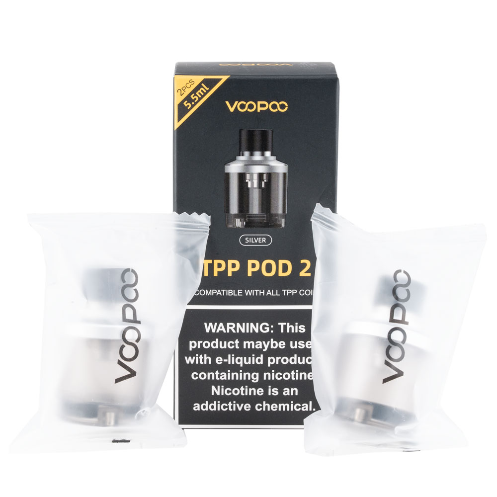 VooPoo TPP 2 Pod Cartridge 2pk, tpp pod 2, tpp coils, tpp 2 pod tank
